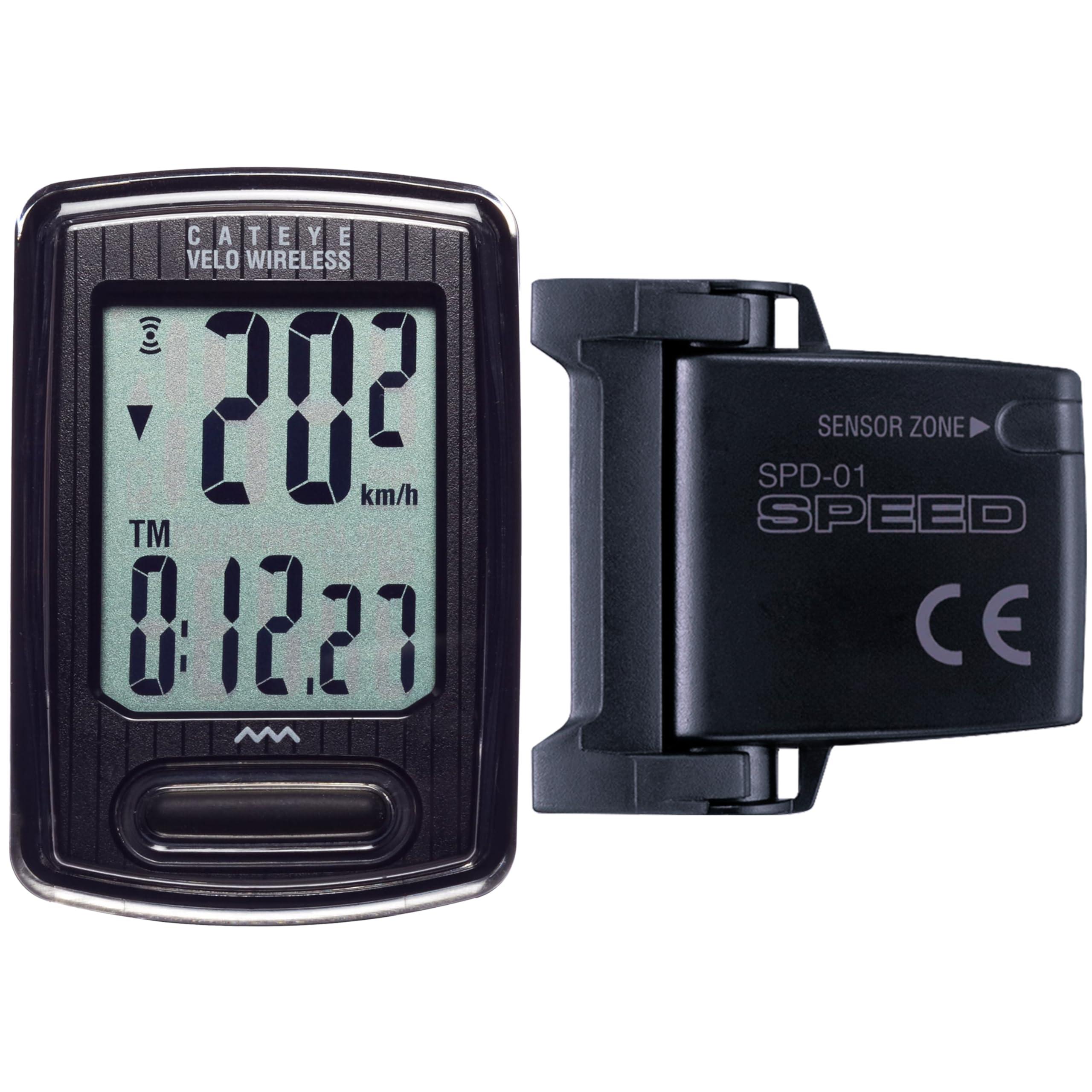 Cateye Velo Wireless Bike Computer – Analog Wireless Cyclocomputer ...